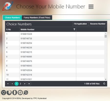 Activate BSNL Fancy Mobile Number Or Choice Number Online Through BSNL ...