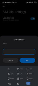 Activate SIM PIN lock to protect your SIM card from unauthorised use ...