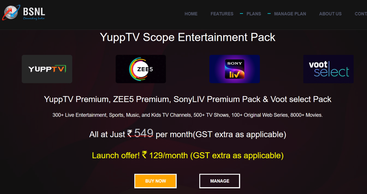 How To Deactivate BSNL Cinemaplus / Yupp TV Scope OTT ? | KeralaTelecom ...